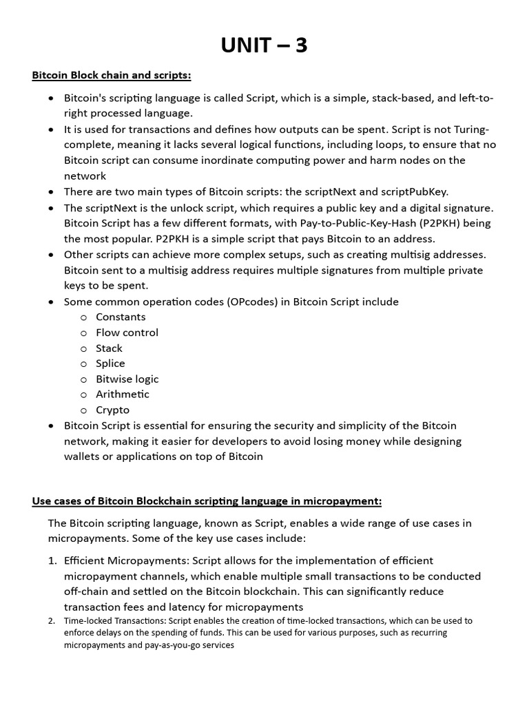 BCT Unit - 3 | PDF | Bitcoin | Cryptocurrency