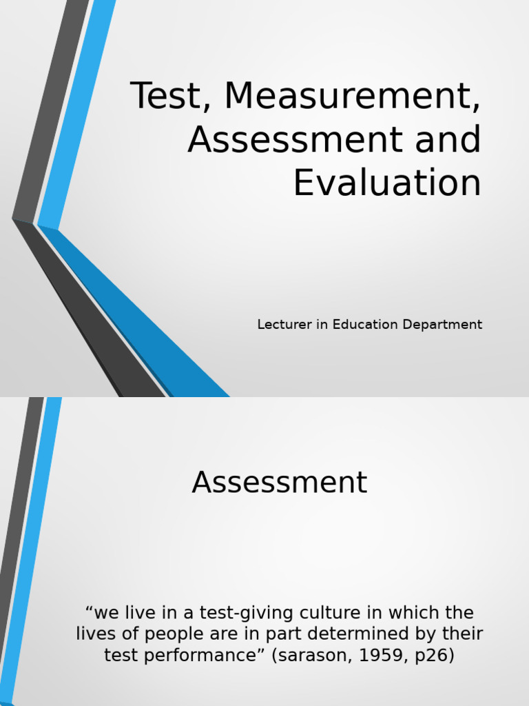 Understanding Assessment vs. Evaluation | PDF | Educational Assessment | Evaluation