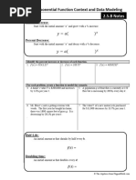Appc 2.5.a Packet | PDF | Function (Mathematics) | Exponential Function