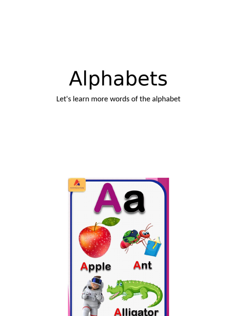 Alphabets (More Examples) Flashcards-WPS Office | PDF