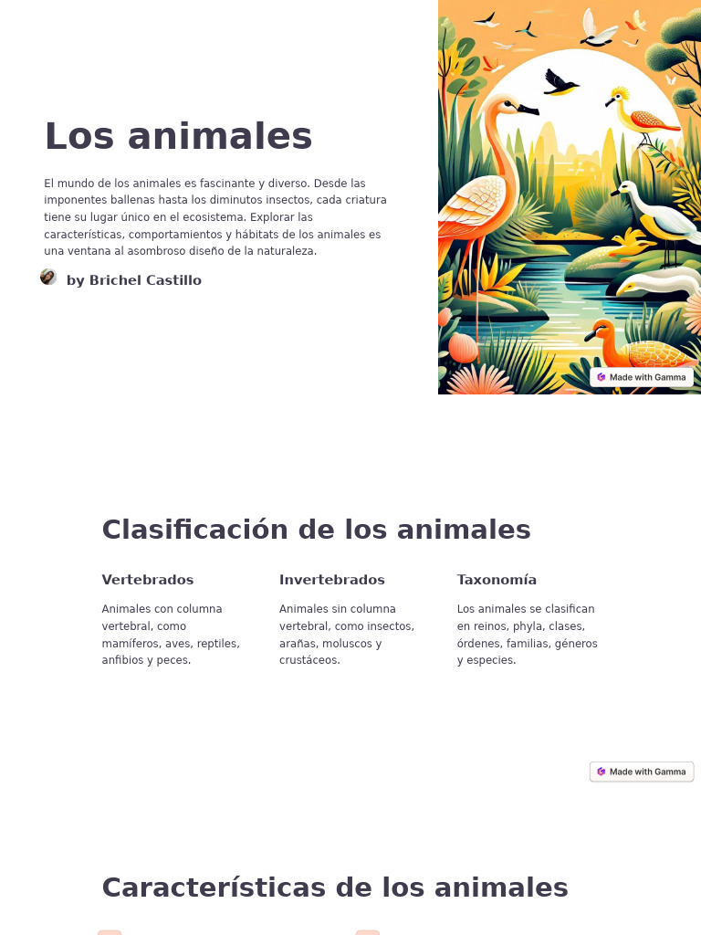 Clasificación de los Animales | PDF | Mamíferos | Aves