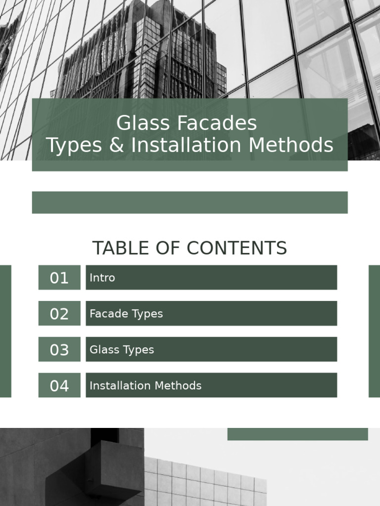 Glass Facades Types & Installation Methods | PDF | Solar Energy | Solar ...