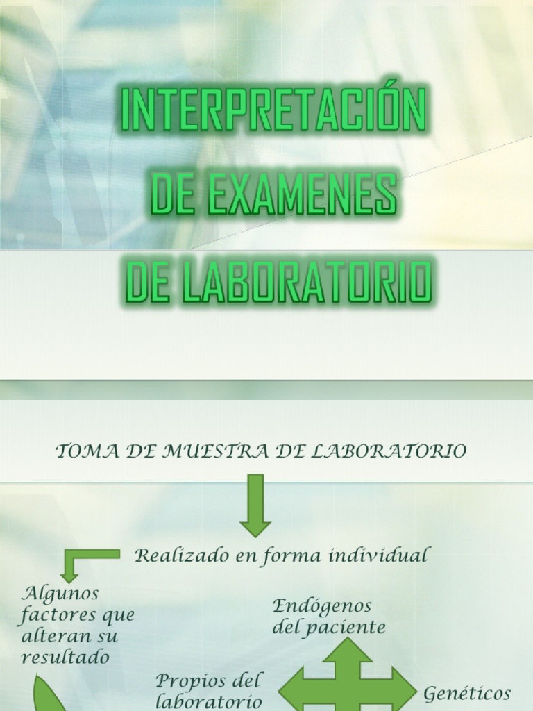 Interpretacion de Los Exmenes de Laboratorio | PDF