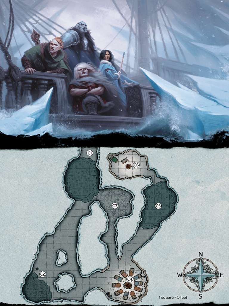 Custom Maps - Cave - Ship&Journey - SALSVAULT - Wildemount | PDF