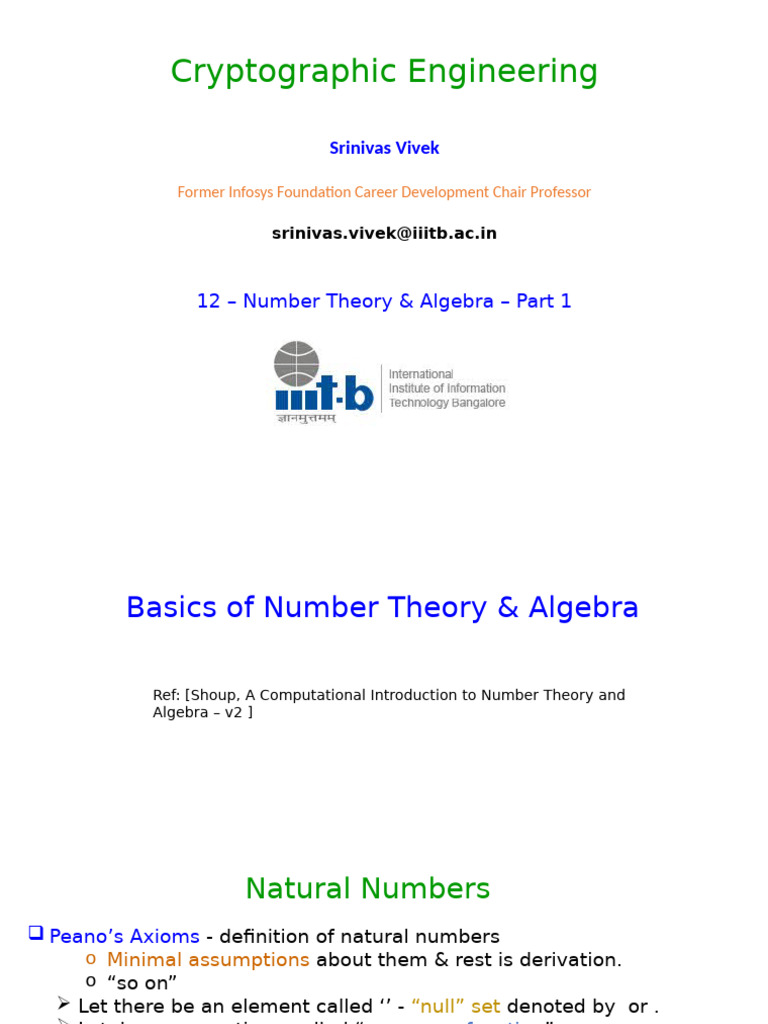 12 Number Theory p1 | PDF | Ring (Mathematics) | Group (Mathematics)