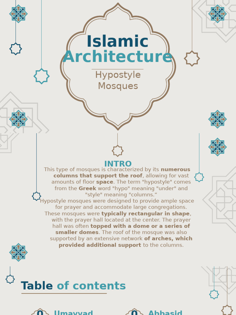 Hypostyle Mosques Presentation | PDF | Al Aqsa Mosque | Mosque