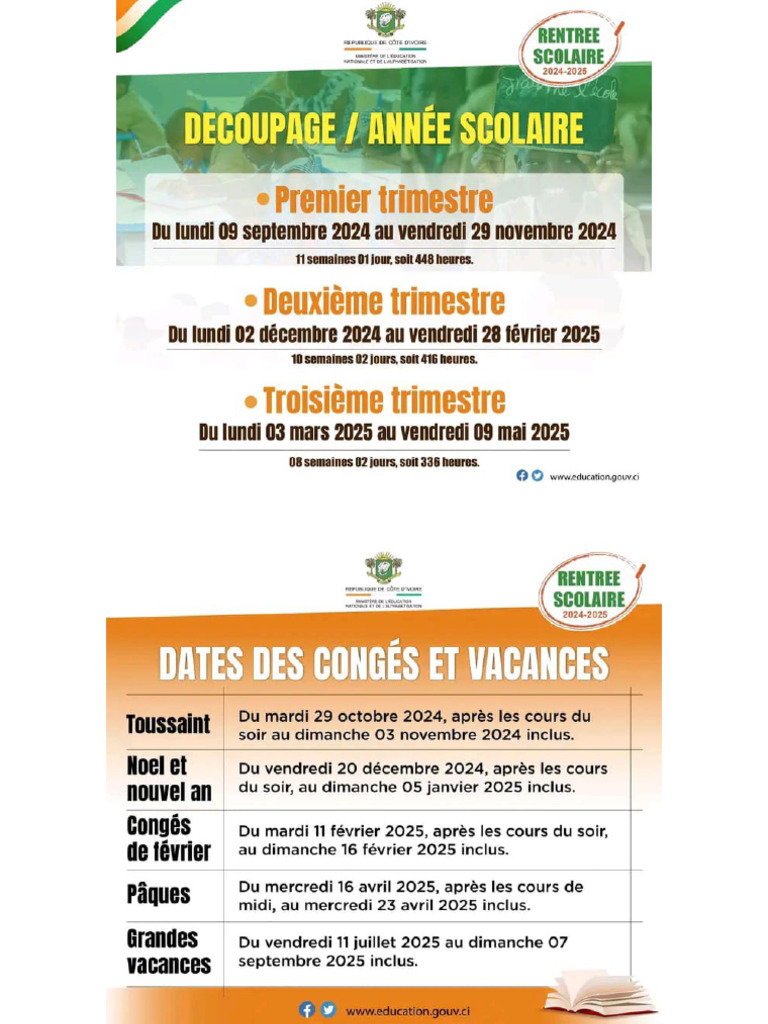 découpage année scolaire | PDF