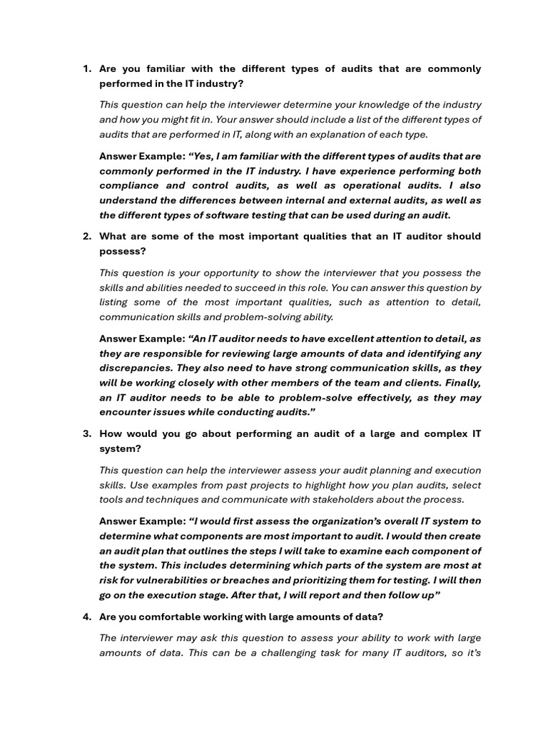 Types of IT Audits Explained | PDF | Audit | Computer Security