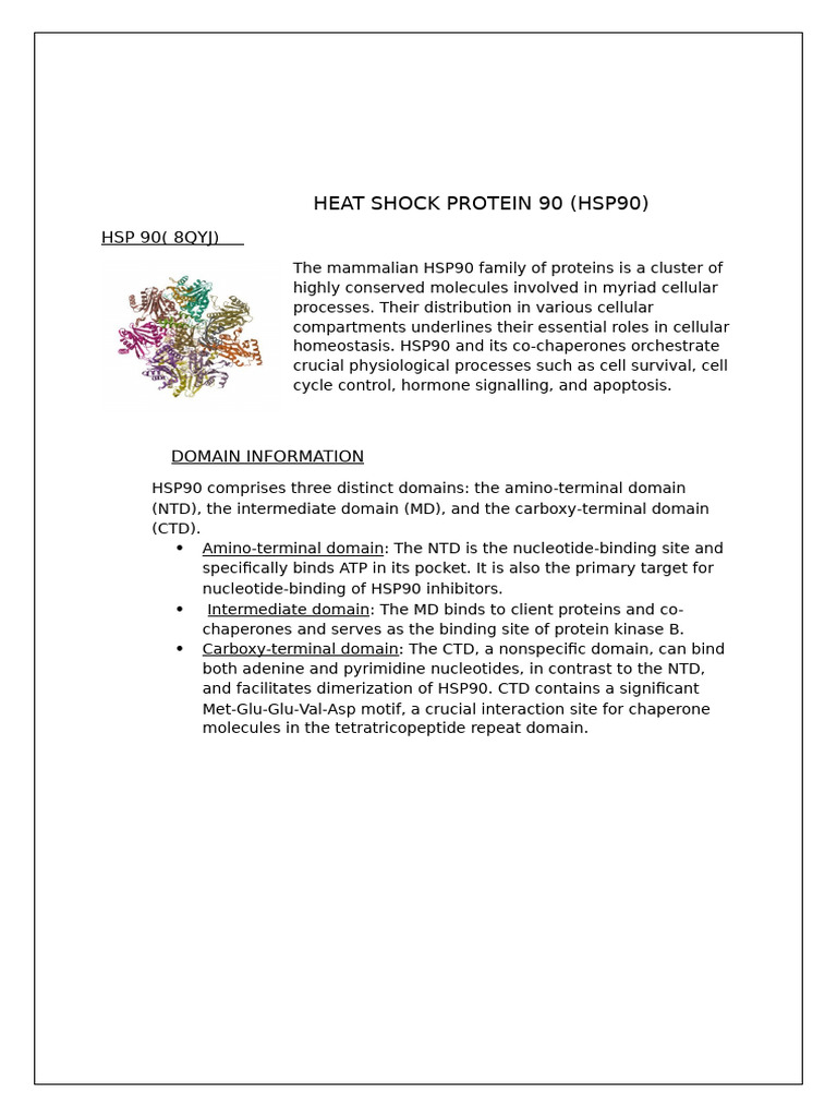 PROTEIN HSP | PDF | Wellness