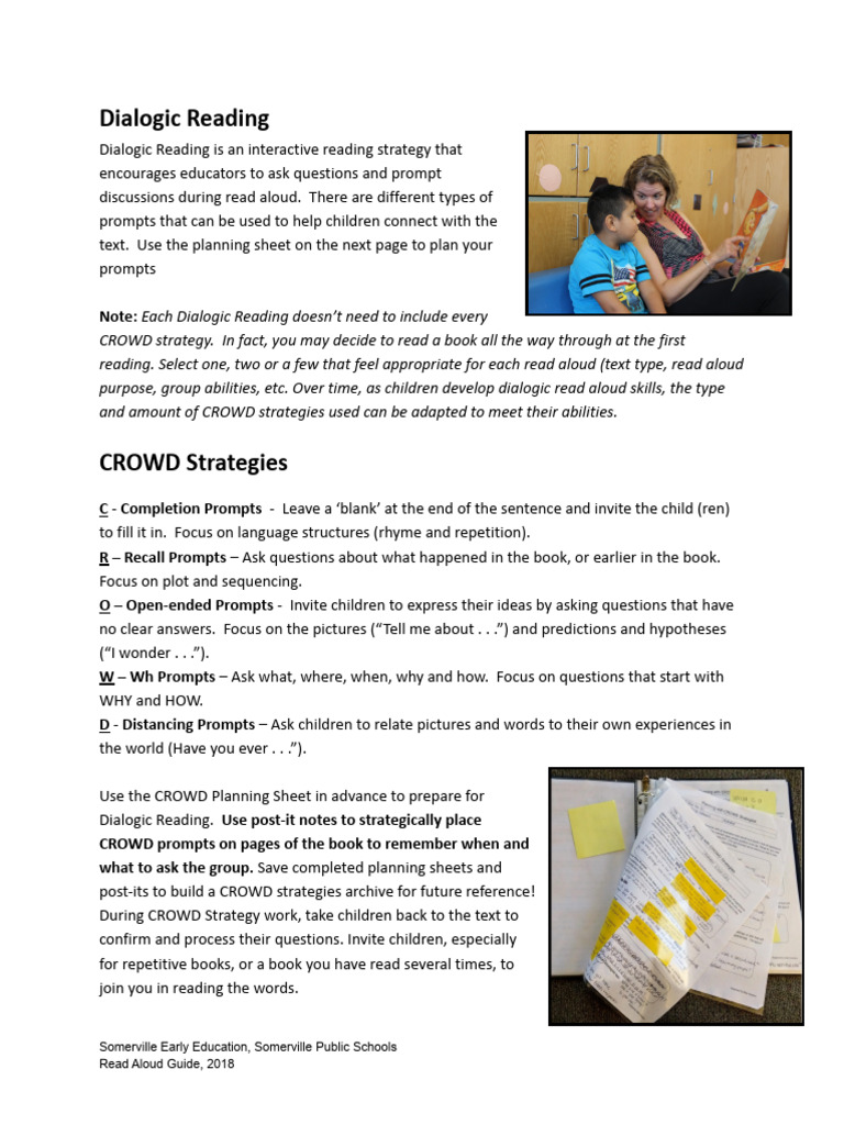 Educator's Guide to Dialogic Reading | PDF | Wellness