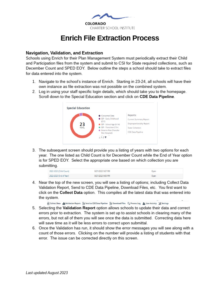 Enrich File Extraction Document Final | PDF | Comma Separated Values ...
