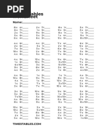 100 Multiplications en 5 Minutes | PDF | Computers