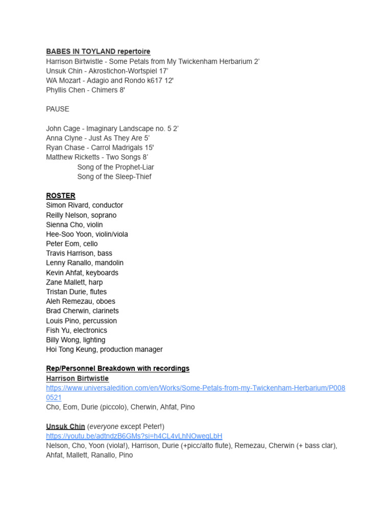 Babes Rep Links Etc | PDF | Art | Classics