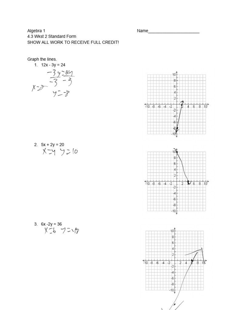 4.3 WKST 2 Standard Form | PDF