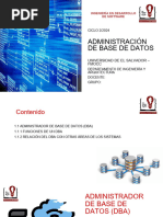 Administracion de Base de Datos | PDF