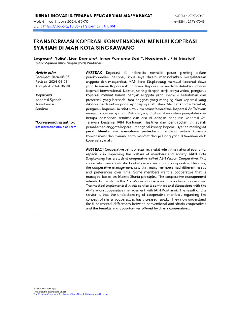 Transformasi Konven Ke Syari-Yulia Lukman | PDF