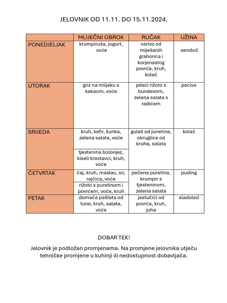 Jelovnik-11 11 24 - 15 11 24 | PDF