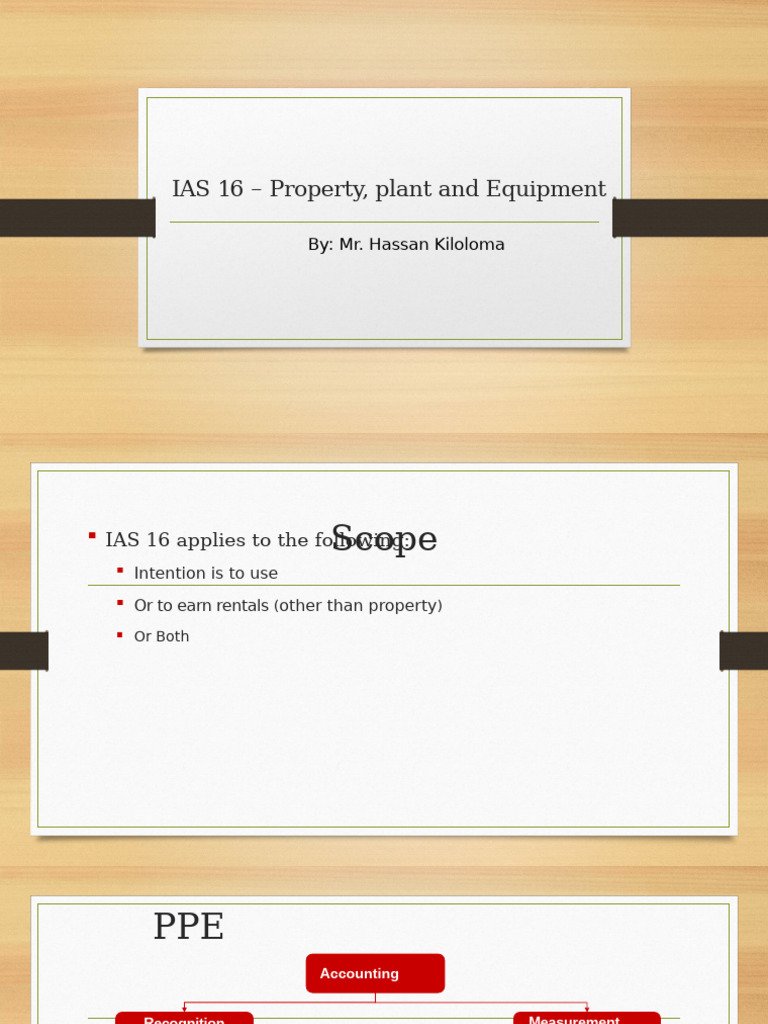 Ppe Ias 16-1 | PDF | Depreciation | Fair Value