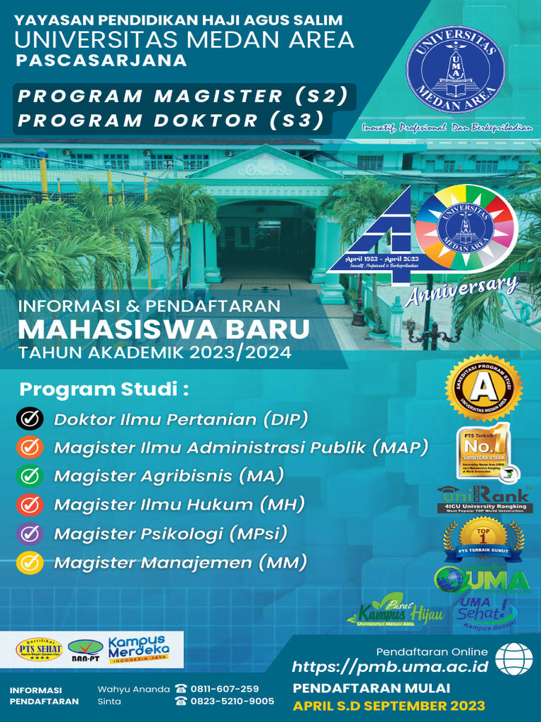 Brosur Pasca 2023-2024 - Pak Ihsan | PDF | Ilmu Sosial