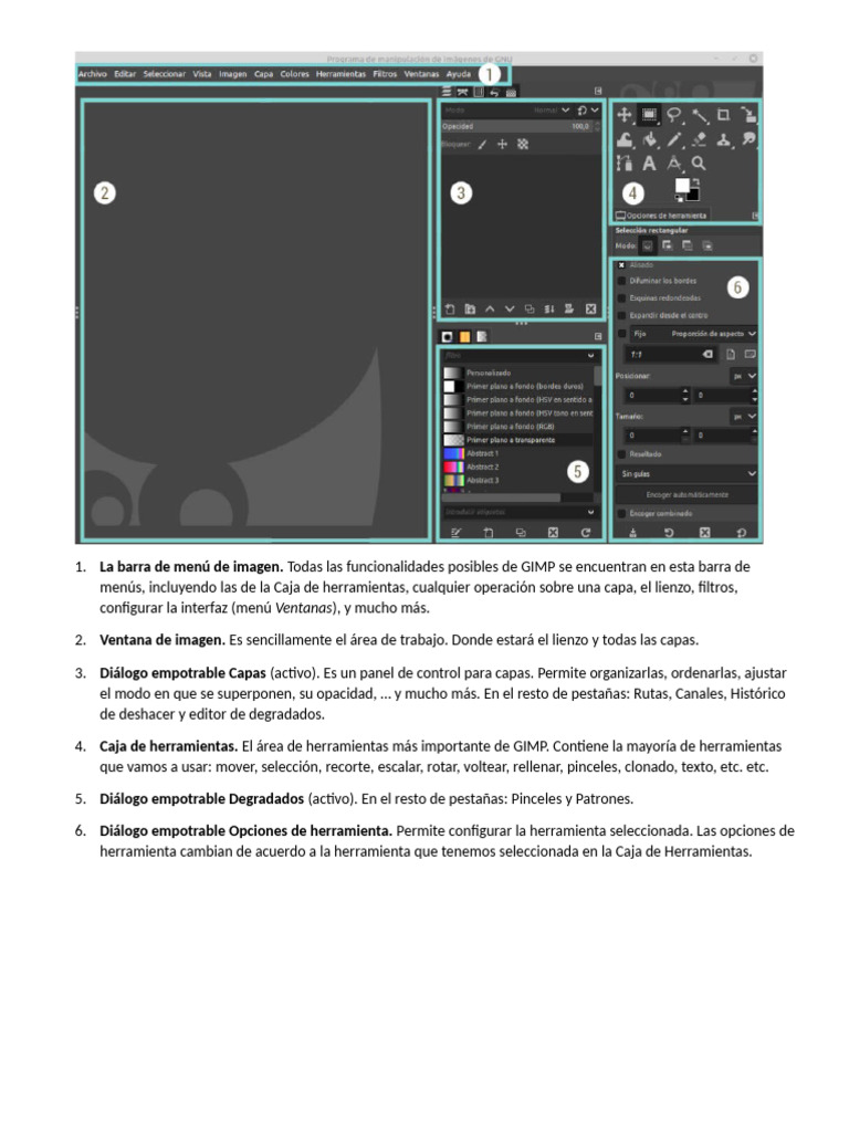 Interfaz Gimp | PDF | Computadoras