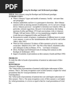 Loftus & Palmer (1974) | PDF | Memory | Experiment