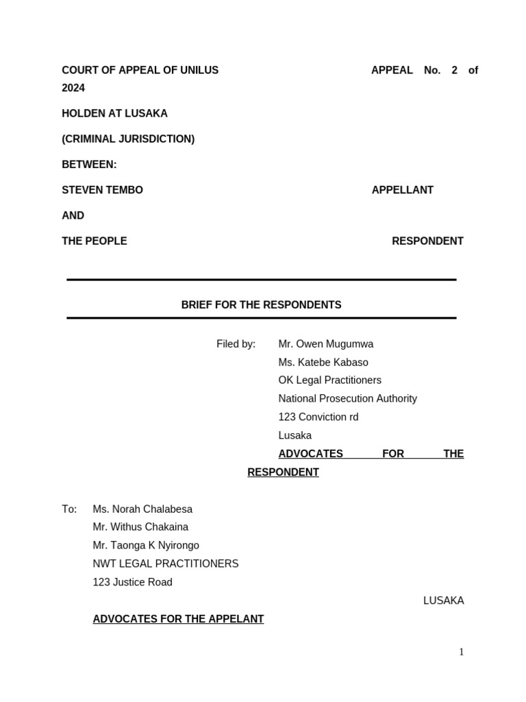 Group 2 Respondents Brief 2.0 | PDF | Burden Of Proof (Law ...