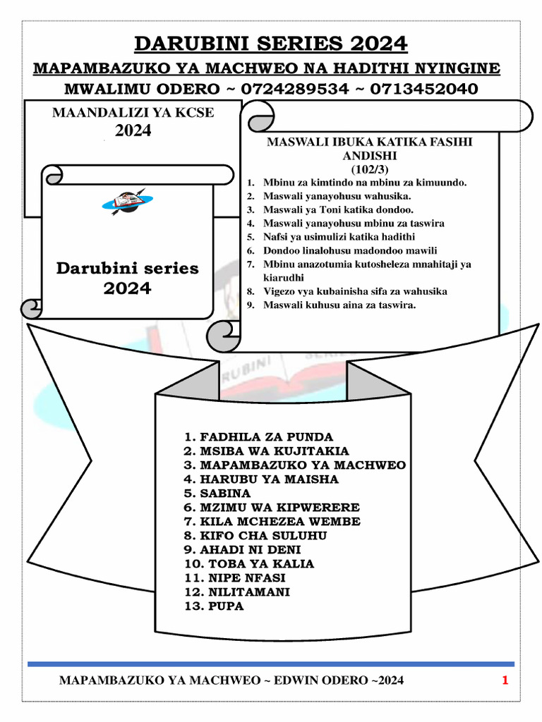 Maswali Ya Mapambazuko Ya Machweo Ultimate | PDF