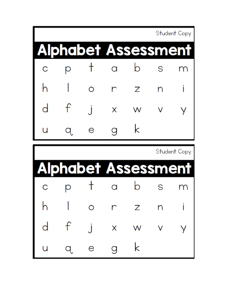 Student Copy Alphabet Script | PDF
