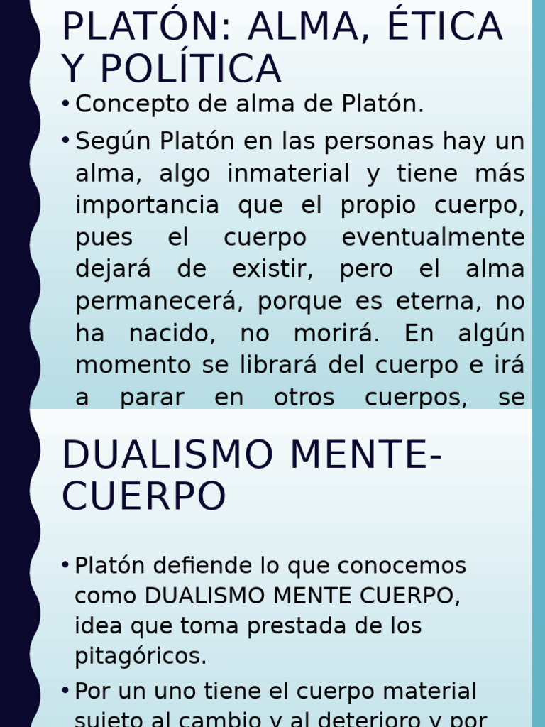 14 Platon - Alma - Etica - y - Politica | PDF | Platón | Alma