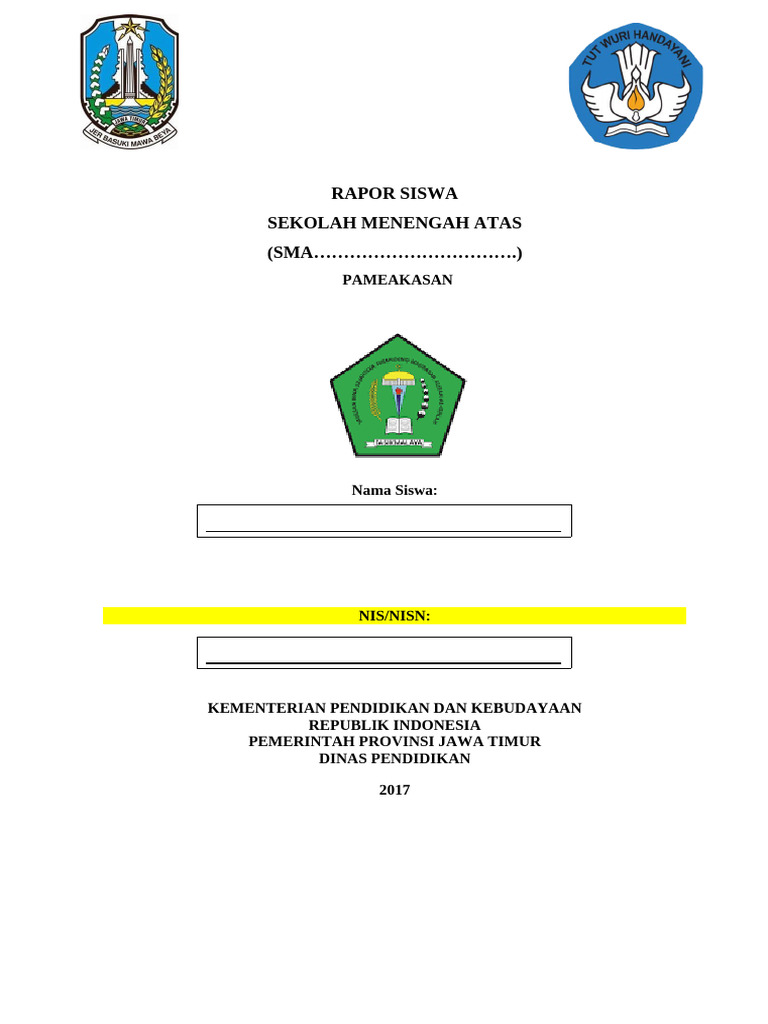 Rapor Siswa Sma | PDF | Karier & Perkembangan