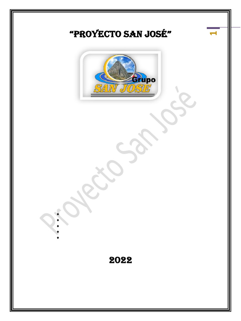 Proyecto G y A g3ct San Jose | PDF | Business | Calidad (comercial)