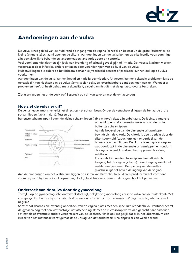 Aandoeningen Aan de Vulva | PDF