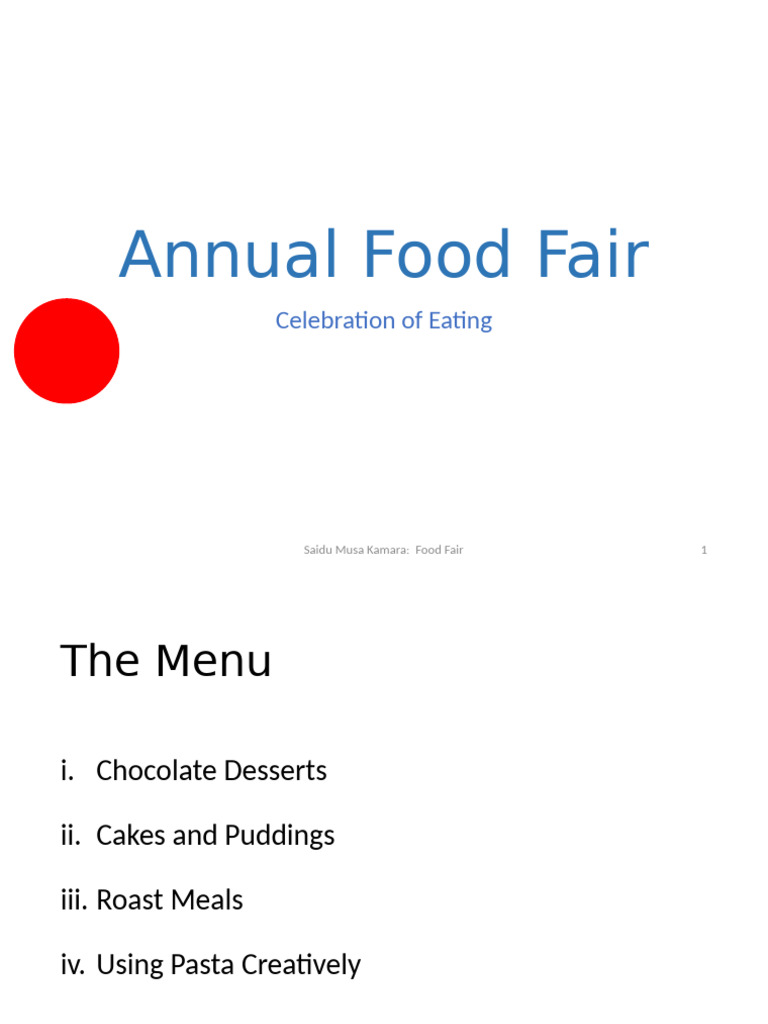 Food Fair | PDF