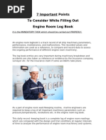 Engine Room Logbook Guidelines | PDF | Ships | Turbocharger