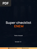 Checklist ENEM 2025 Pedro Assaad COMPLETO | PDF