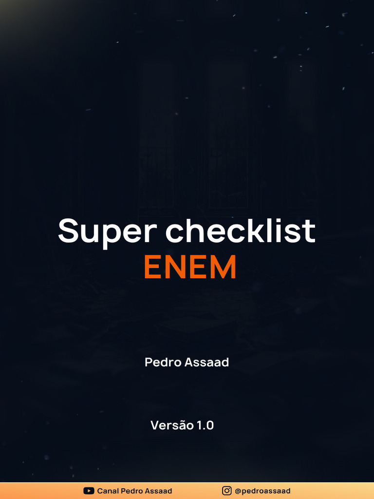 Checklist ENEM 2025 - Plataforma Assaad | PDF | Triângulo | Ecologia
