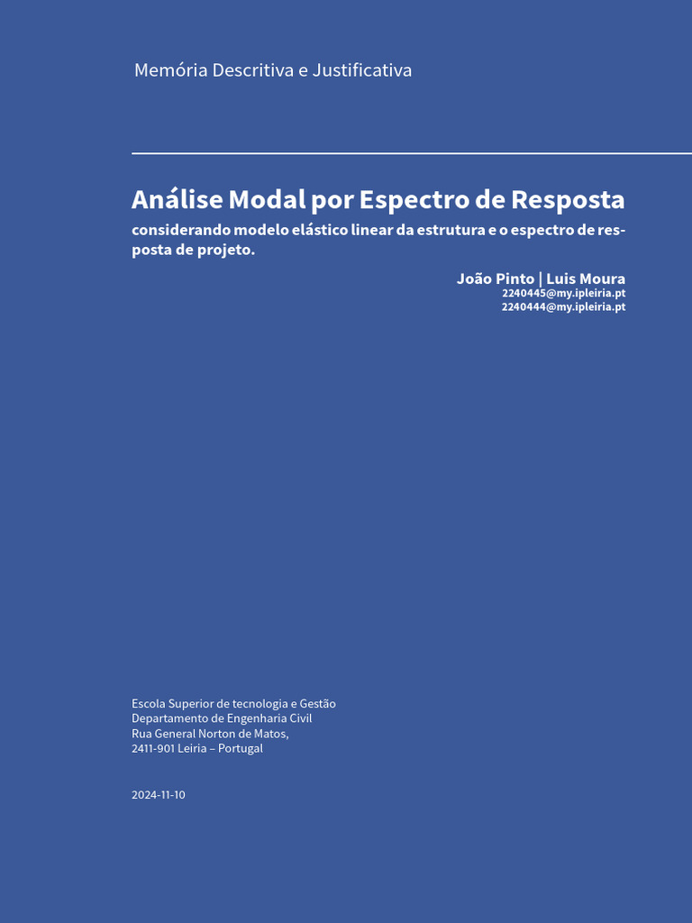 Análise Modal Por Espectro de Resposta | PDF | Cimento | Terremotos