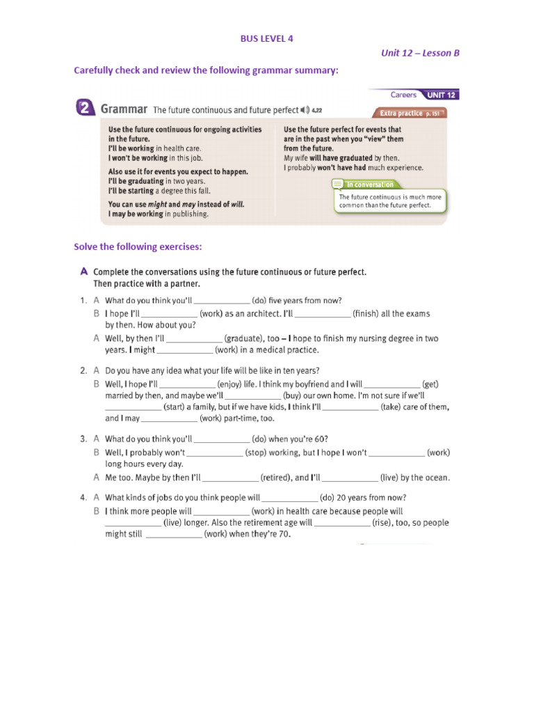 Unit 12 - Lesson B | PDF