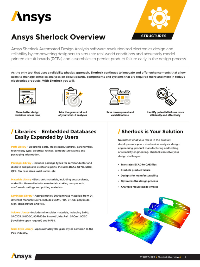 ansys-sherlock-overview | PDF | Printed Circuit Board | Capacitor