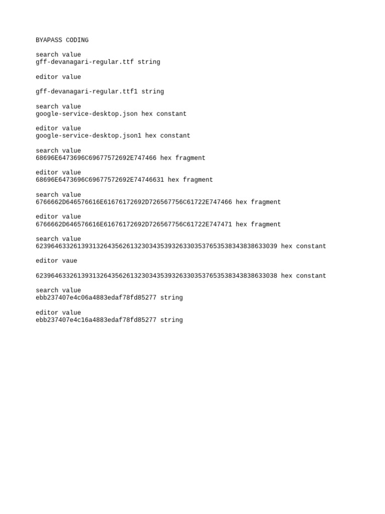 Bypass Coding v2 | PDF