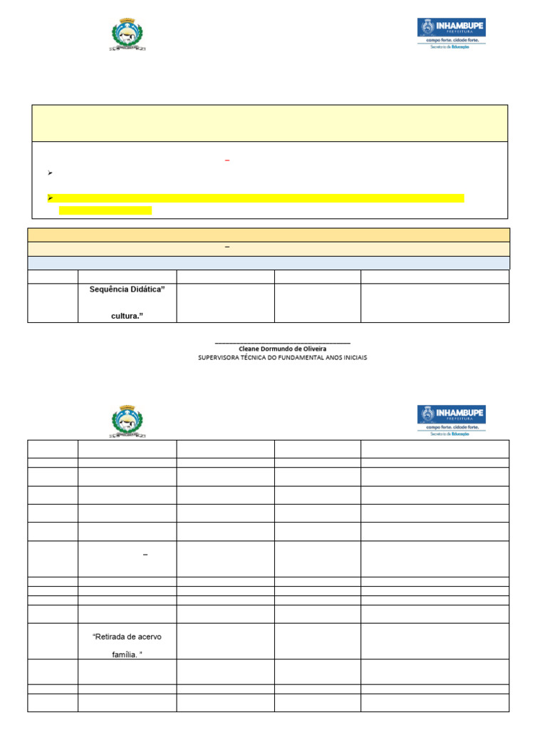 Cronograma III Unidade-2024 | PDF | Pedagogia | Aprendizado