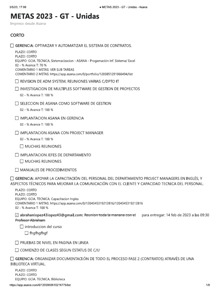 Metas Unidas 2023 | PDF