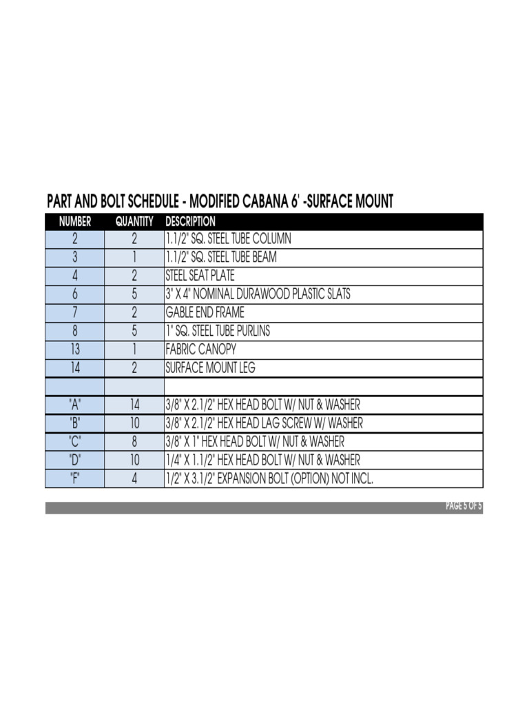Part Schedule 6 Modified-Surface-Mount | PDF | Home & Garden