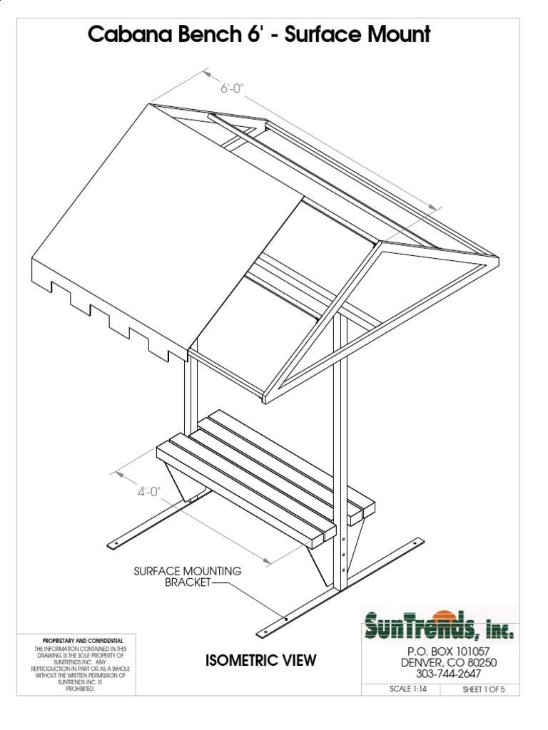 Bench Assembly 6 Surface Iso - SLDDRW | PDF | Home & Garden