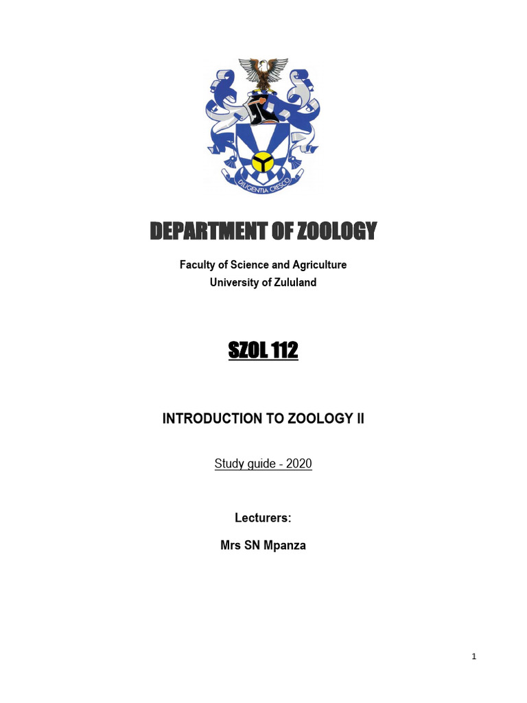 4zol112 2020 Study Guide | PDF | Epithelium | Connective Tissue