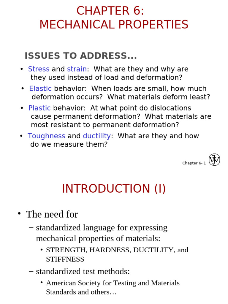 06a Mechanical Properties | PDF | Deformation (Engineering) | Ductility