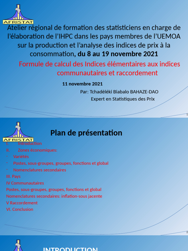 Calcul des Indices de Prix à la Consommation | PDF | Inflation sous-jacente