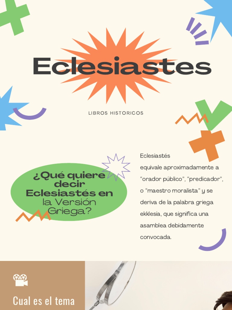 Reflexiones de Eclesiastés | PDF | Eclesiastés | Contenido bíblico