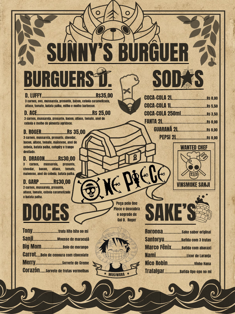Menu One Piece | PDF
