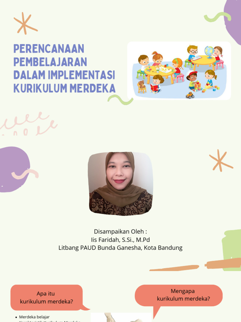 Perencanaan Pembelajaran Dalam Implementasi Kurikulum Merdeka | PDF | Pengembangan Diri